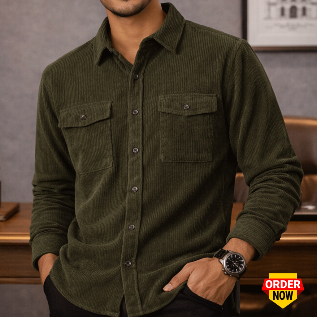 1 Pcs Cord Full Sleeve Shirt – Jolpai – Ponno Shop